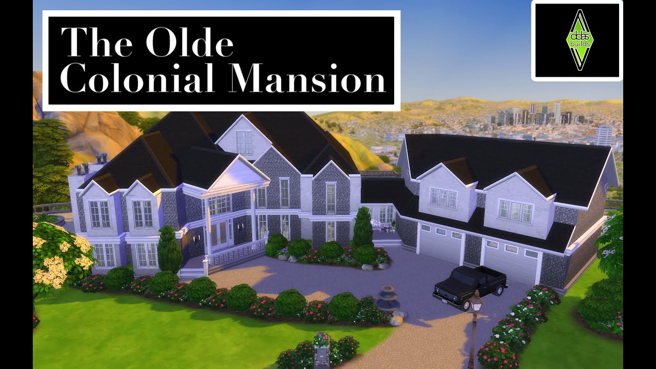 The Olde Colonial Mansion | Speed Build | The Sims 4 - YouTube