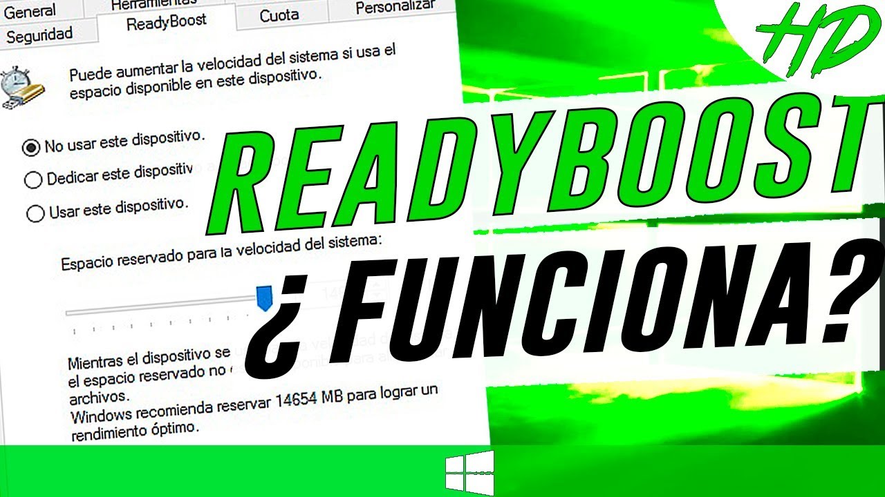 READYBOOST ¿Funciona para aumentar la velocidad del sistema? | Windows ...