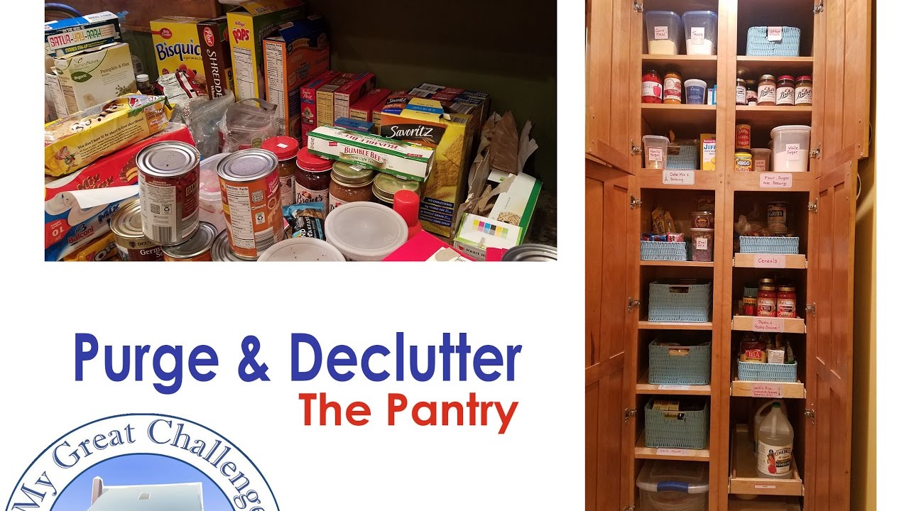 Purge & Declutter With Me || The Pantry || - YouTube