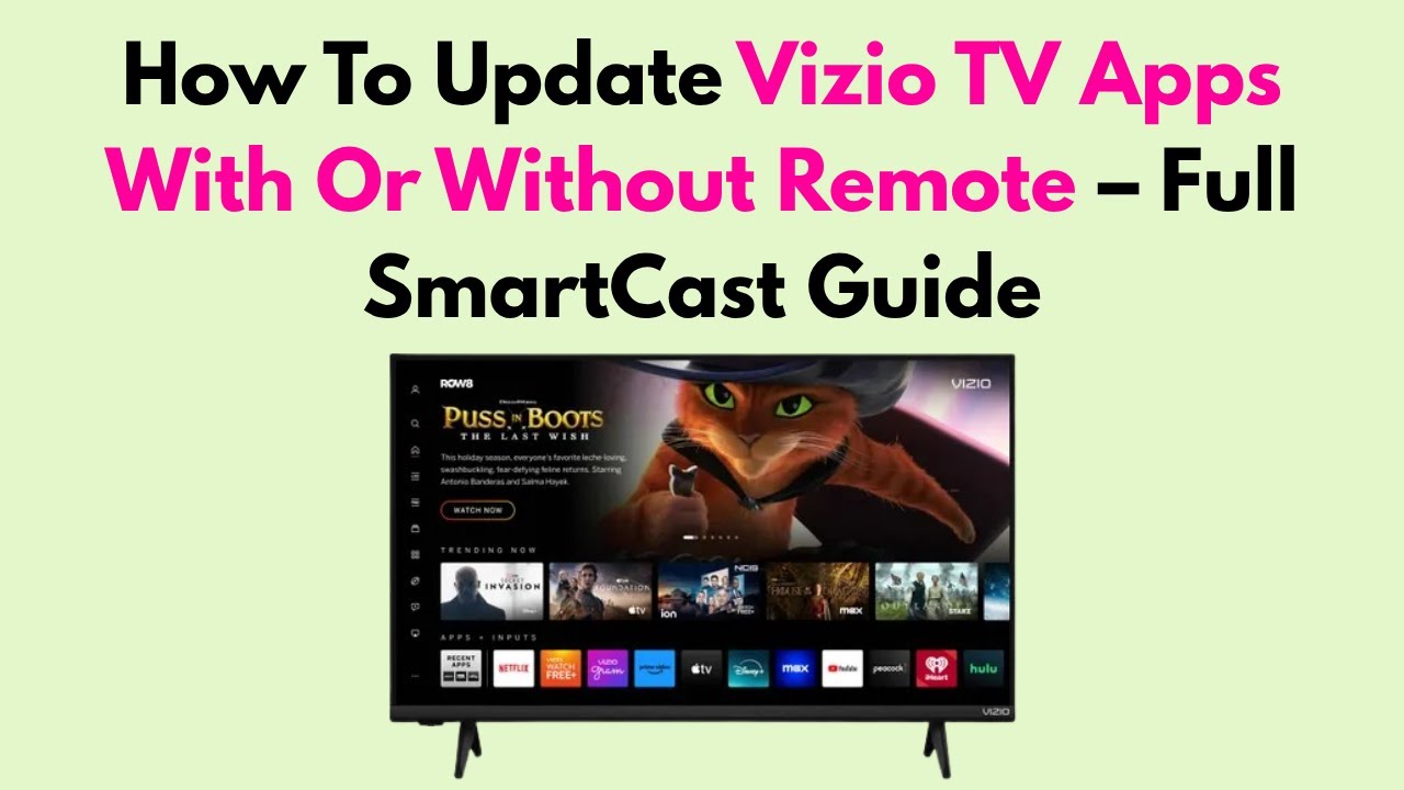 How To Update Vizio TV Apps With Or Without Remote – Full SmartCast ...