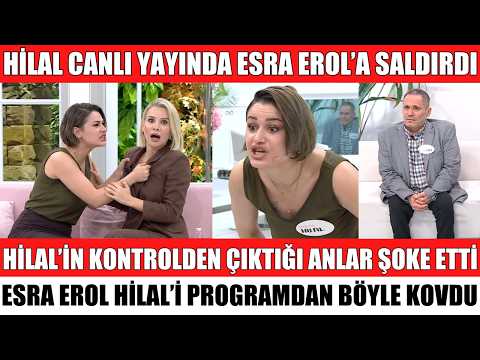 ESRA EROL'DA HİLAL YAYIN SONRASI PROGRAM'DAN KOVULDU CANLI YAYINDA KONTROLDEN ÇIKTI ORTALIK KARIŞTI