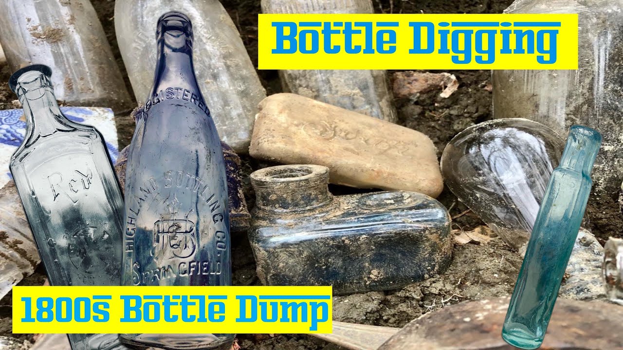 Bottle digging in an 1880’s New England dump - YouTube