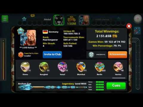 8 ball pool **Lord bahaa** Legend.world toper 😲Denial. - YouTube