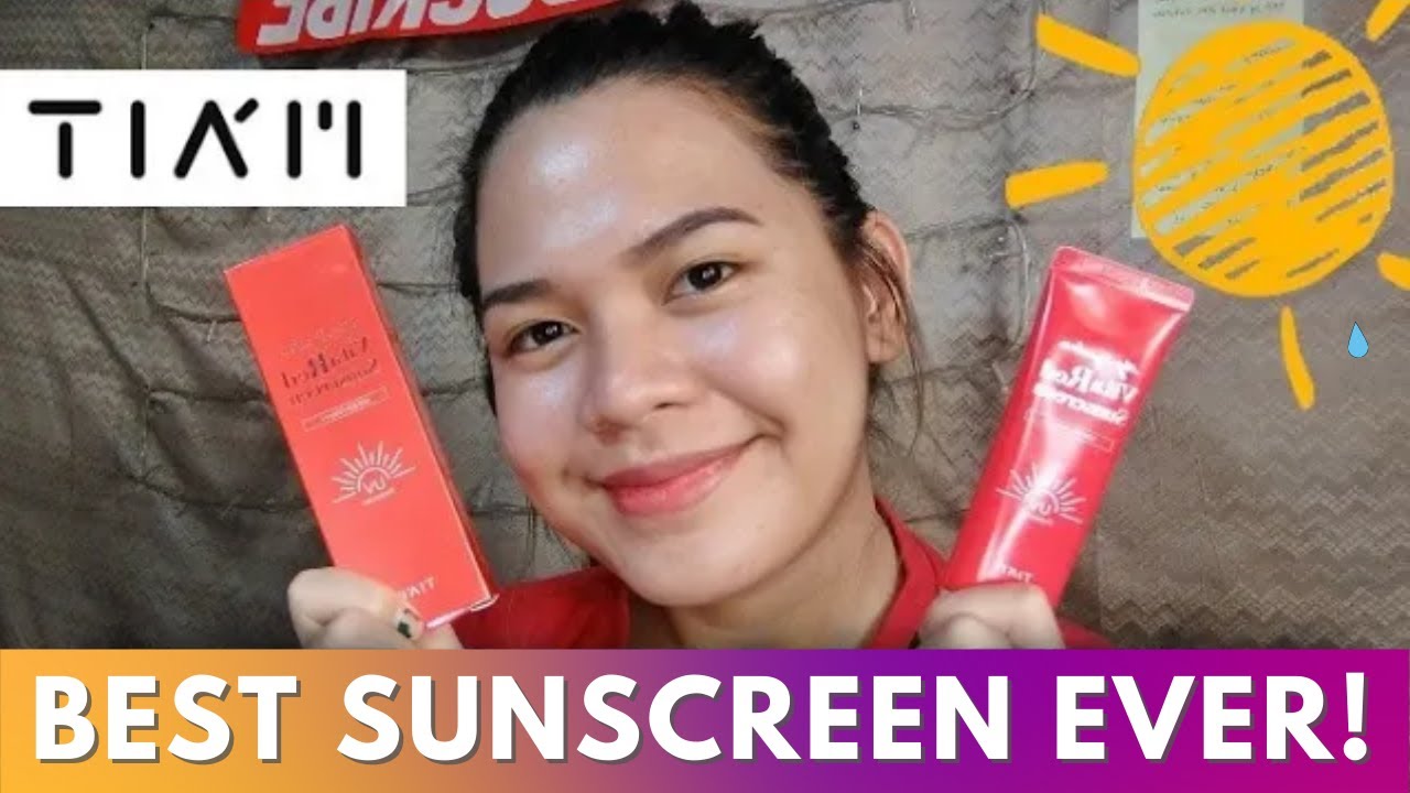 TIAM MY SIGNATURE VITA RED SUNSCREEN UNBOXING + REVIEW - YouTube