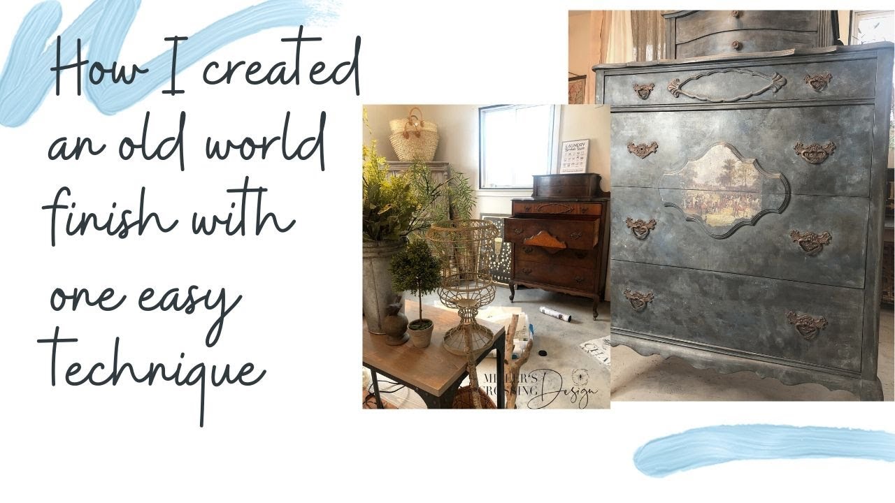 Paint technique Painted Furniture Tutorial Old World Clay Paint Finish ...
