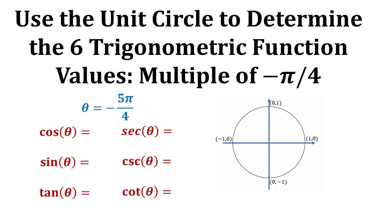 Determine 6 Trig Function Values Using The Unit Circle 5pi 4 Radians determine-6-trig-function-values-using-the-unit-circle-5pi-4-radians
