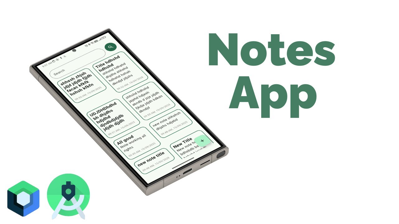 Notes App | Jetpack Compose | Kotlin | Android Studio | Room Database ...