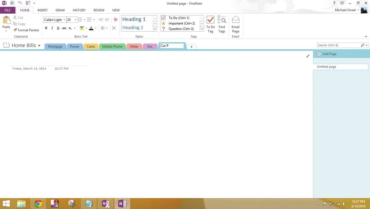 Learn Microsoft OneNote 2013 Lesson 2 How To Add Sections To A Notebook learn-microsoft-onenote-2013-lesson-2-how-to-add-sections-to-a-notebook