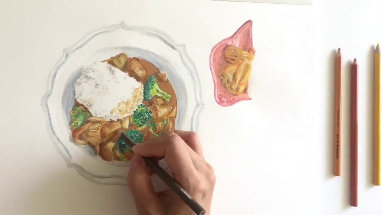 [food drawing] 카레 curry - YouTube
