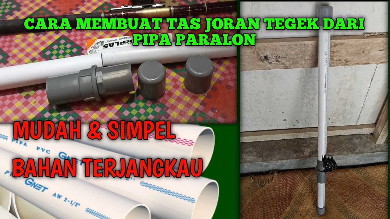 Membuat Tas Joran Tegek dari Pipa Paralon PVC - YouTube
