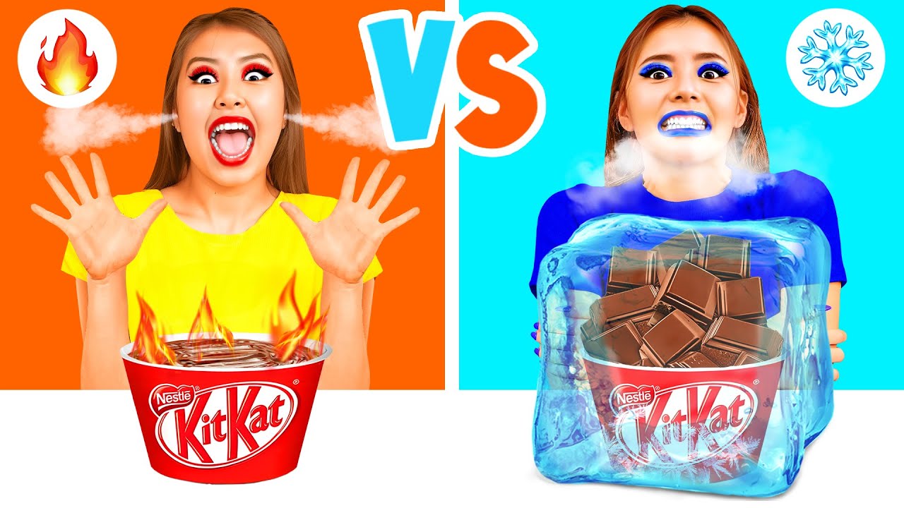 Hot vs Cold Food Challenge | Funny Food Challenges by Toon Toon - YouTube