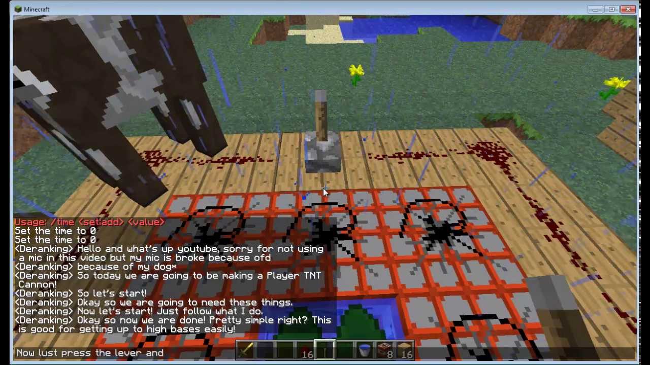 Minecraft - How to make a Player TNT Cannon - YouTube