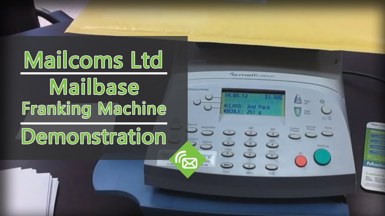 Franking Machines - Mailbase Franking Machine - YouTube