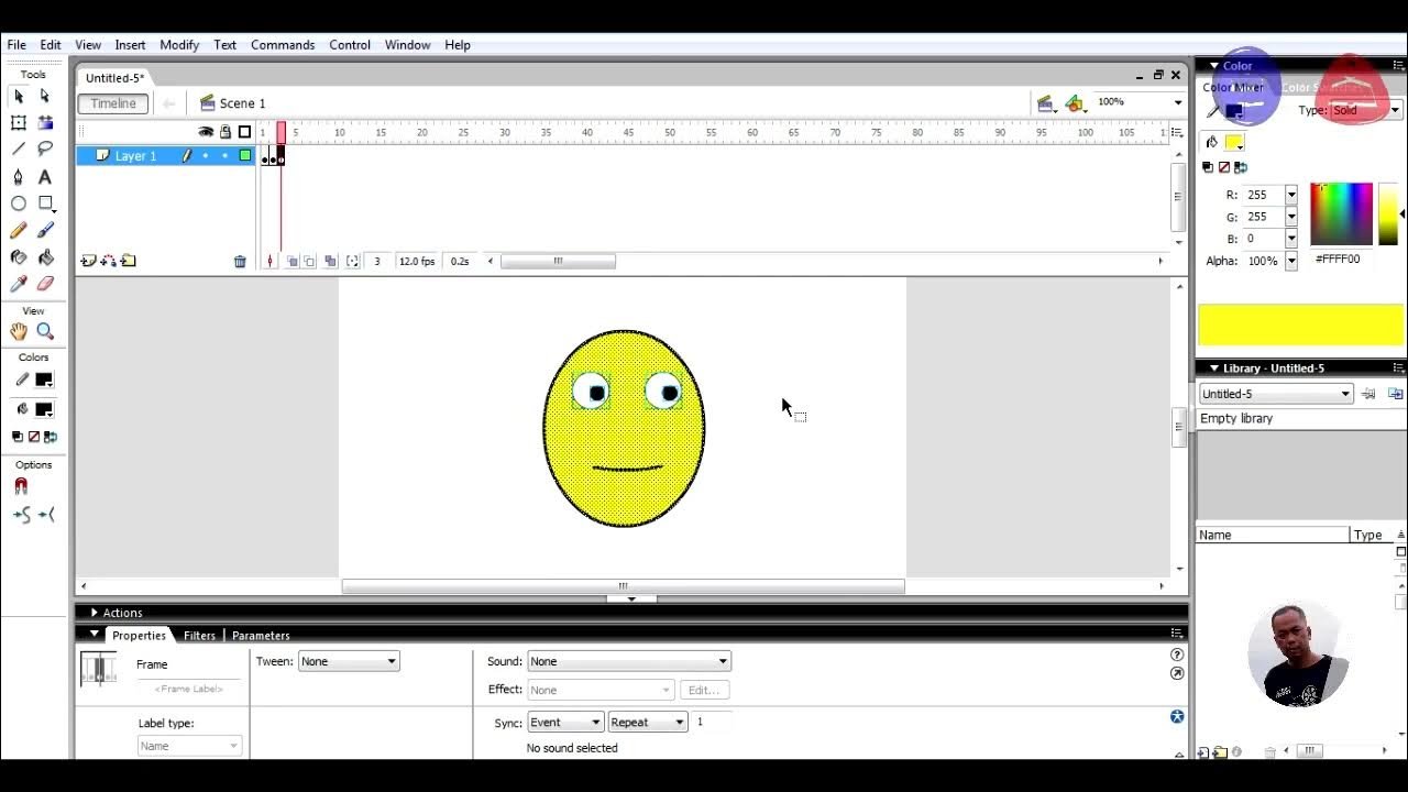10 Animasi & Coding Animasi Frame per Frame di Macromedia Flash 8 By ...