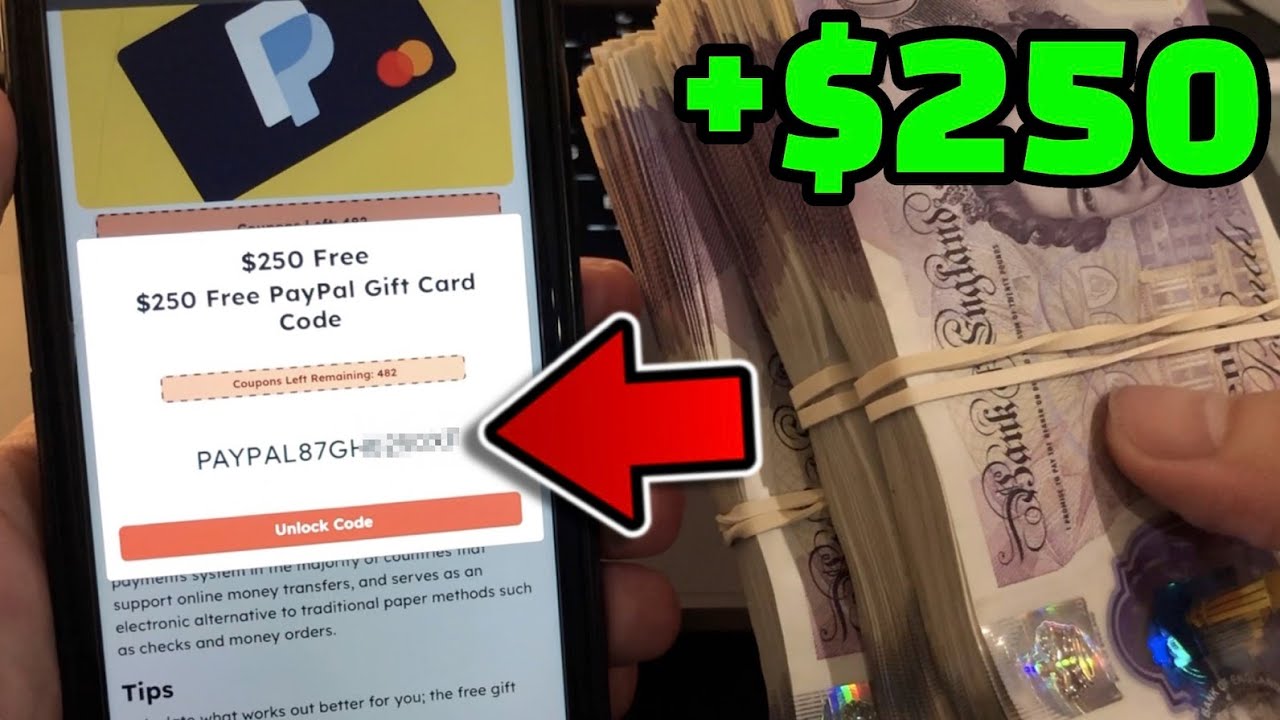 How to get FREE PAYPAL MONEY in 2024 💸 Free $250 PayPal Cash Codes in 5 ...
