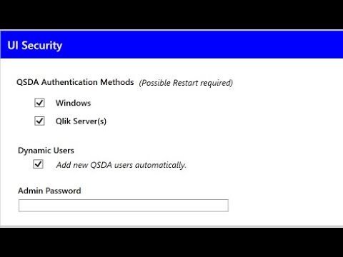Configuring QSDA Pro User Security - YouTube