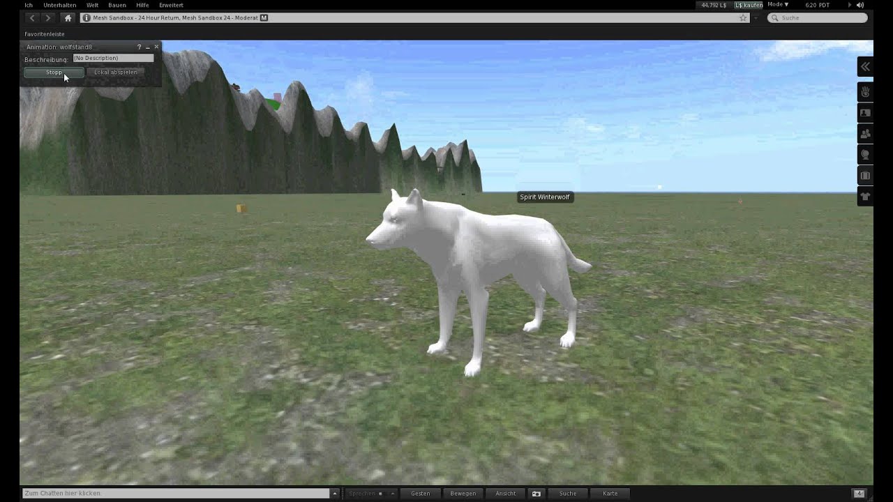 Wolf Mesh Secondlife Avatar - YouTube