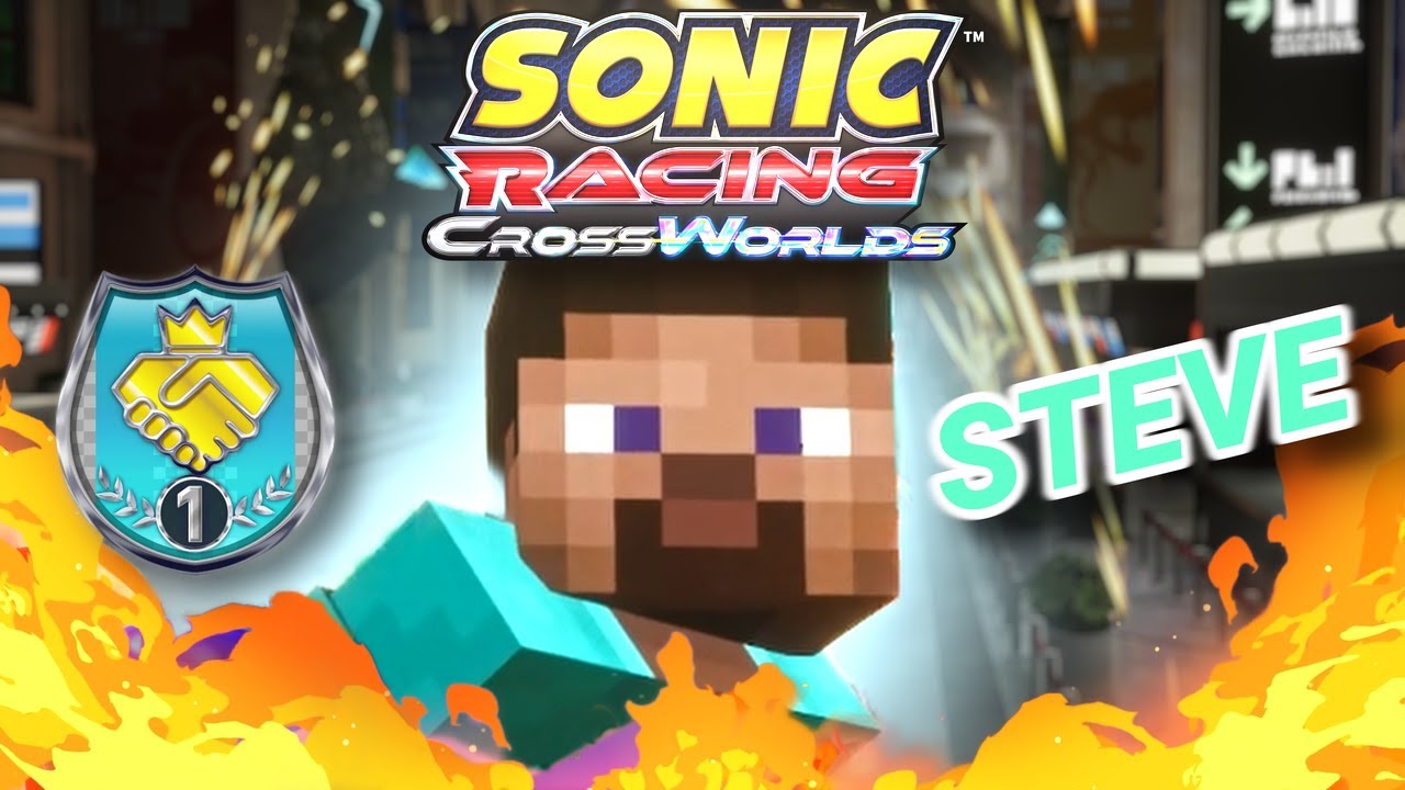 Sonic Racing: CrossWorlds - Sonic x Minecraft | Crossover Grand Prix 1 ...