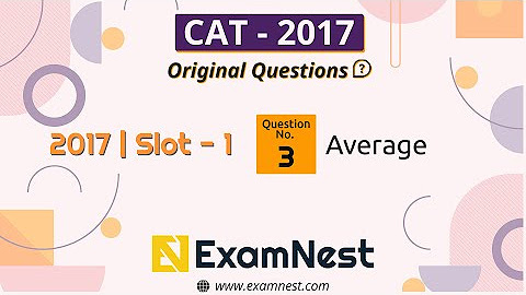 Average, Alligation and Mixture - Original Questions (CAT, IPMAT) - YouTube
