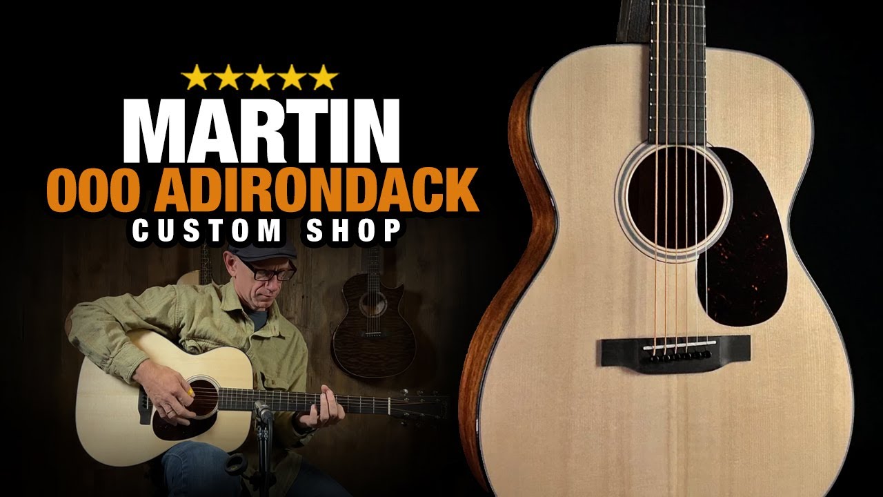Custom Martin 000 with Adirondack & Mahogany - YouTube
