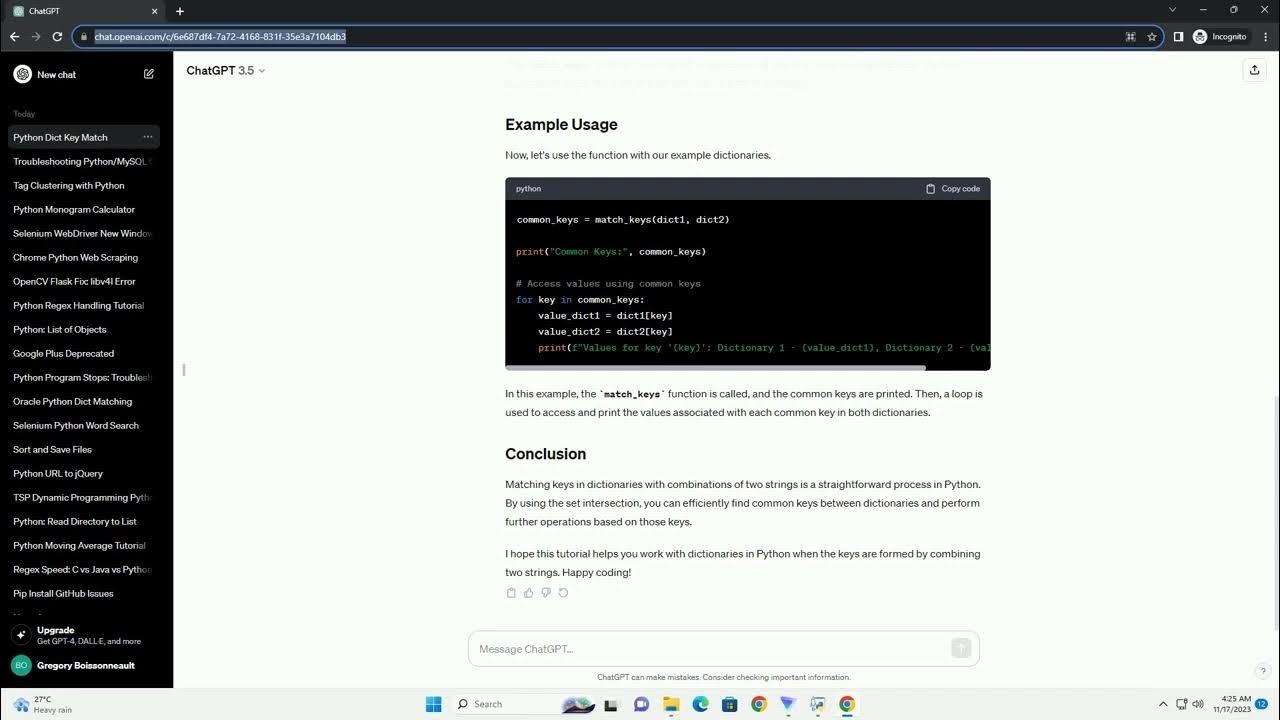 python dictionary match keys in two dictionaries when the keys are combinations of two strings ...
