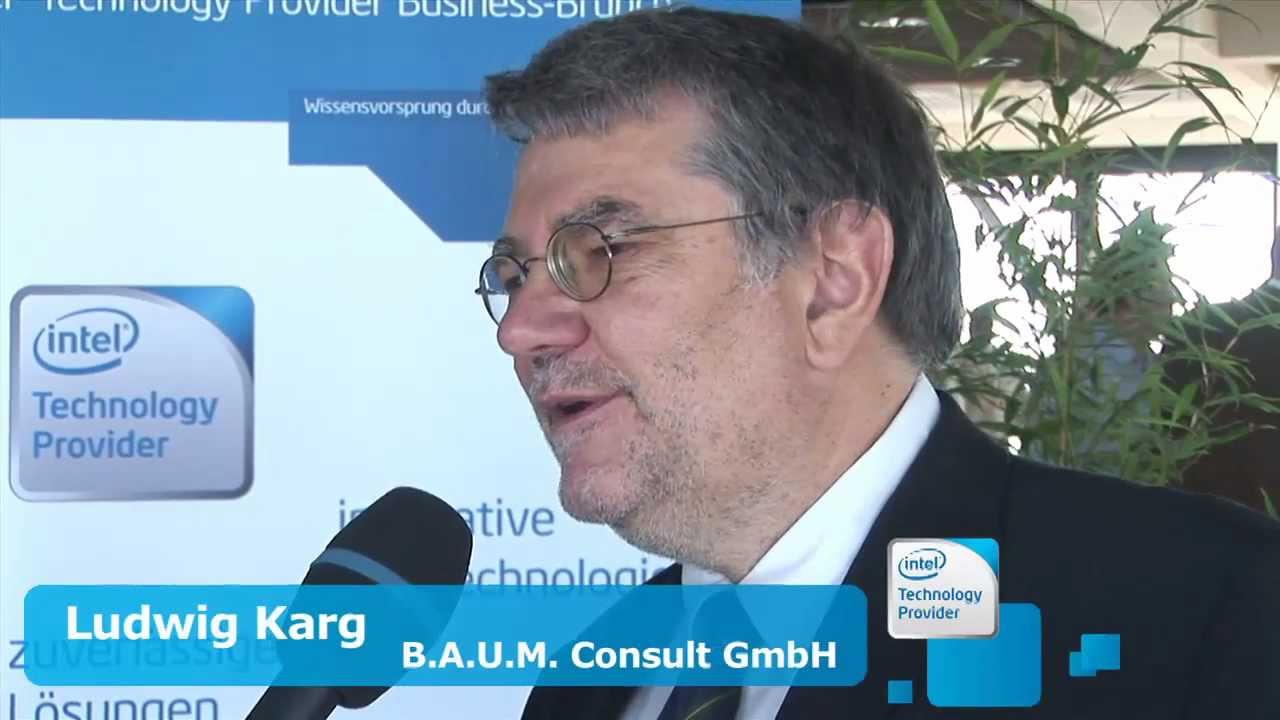 Interview Ludwig Karg auf dem Intel Business Brunch in München - YouTube