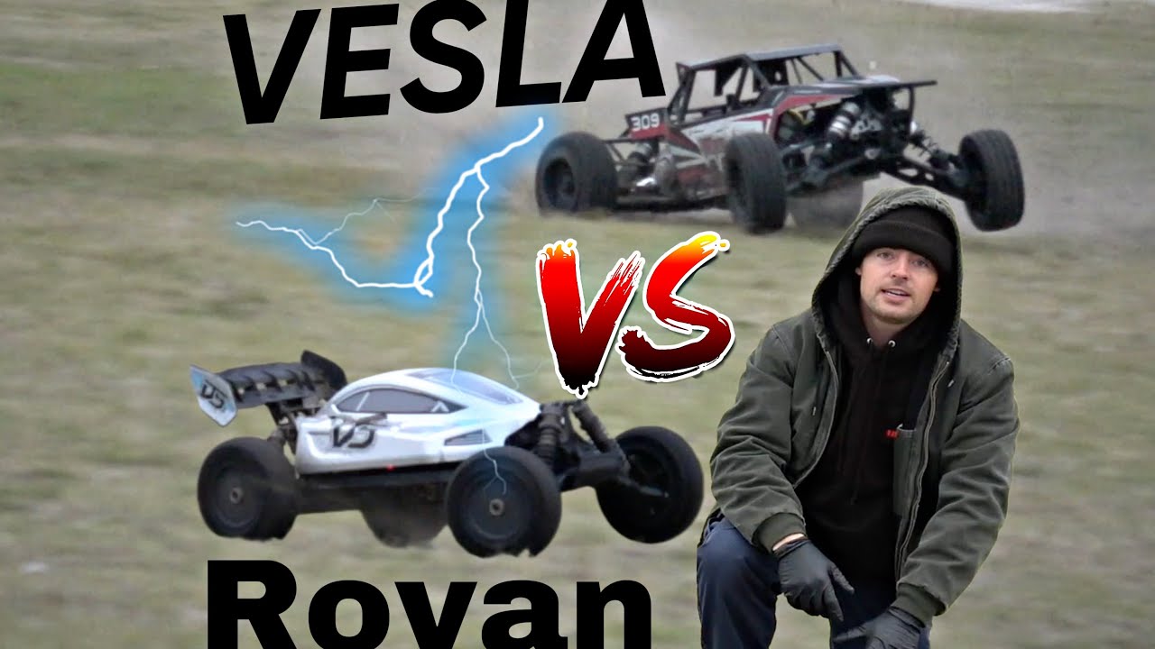 2 Massive RC Cars! Kraken Vesla VS Rovan D5! - YouTube
