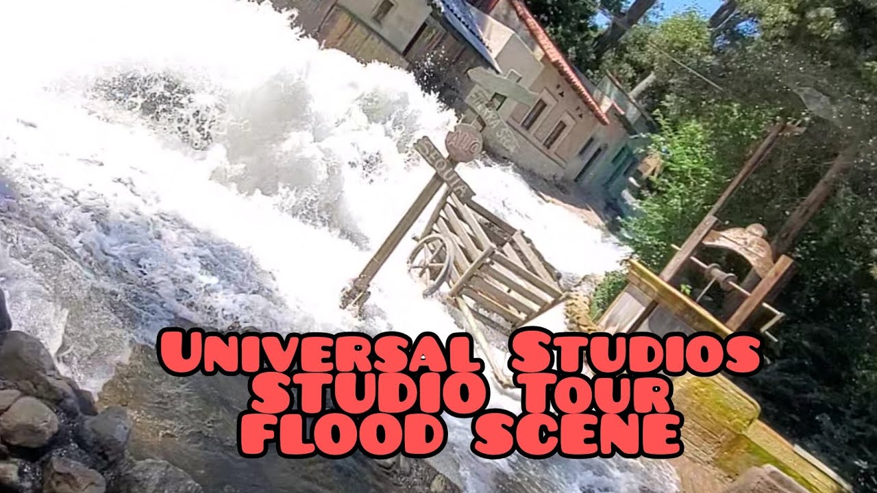 Universal Studios Hollywood Studio Tour Flood Scene - YouTube