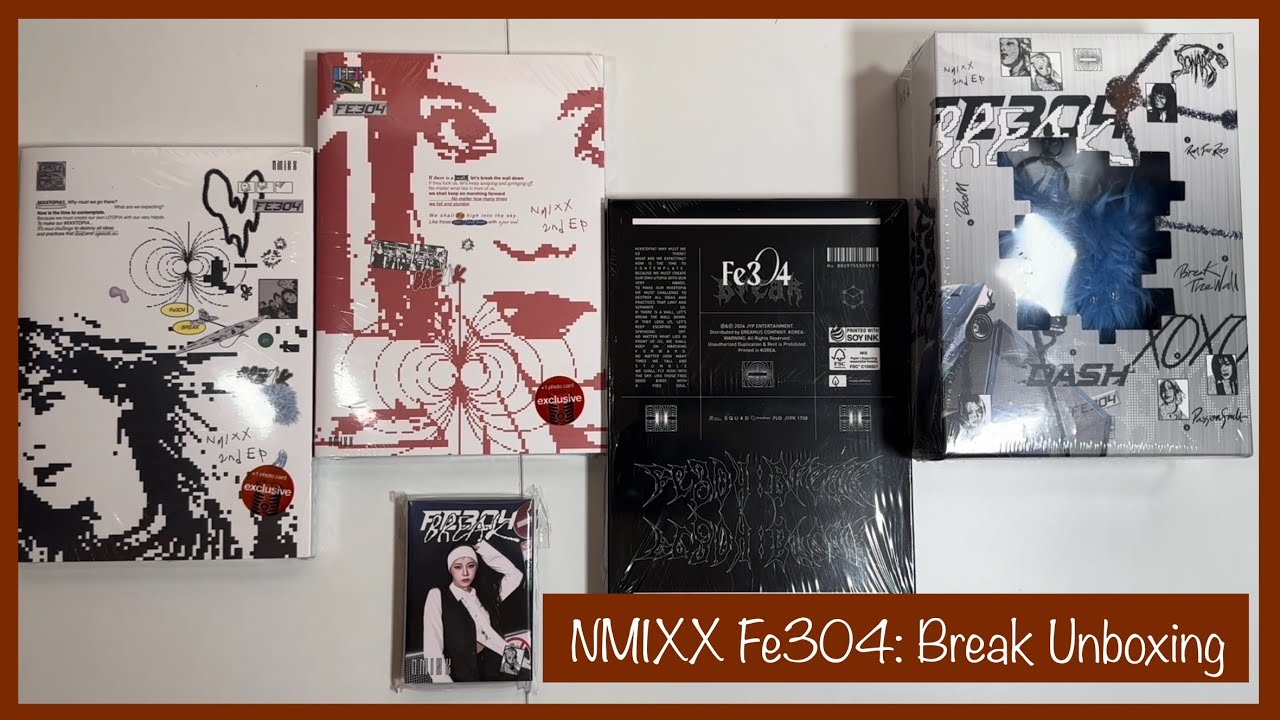 Unboxing NMIXX Fe304: Break (Mixx Blood, Square One, Poster, Limited ...