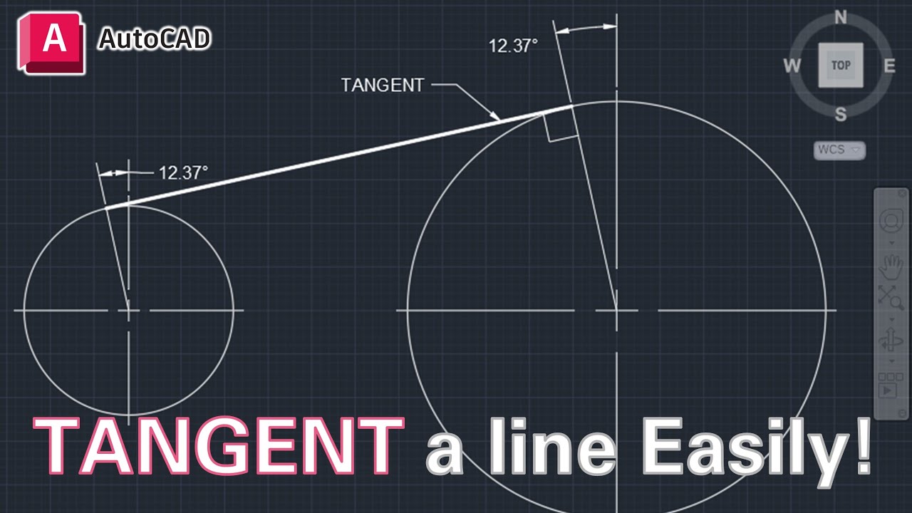 TANGENT LINE ON A CIRCLE: Simple Technique! - YouTube