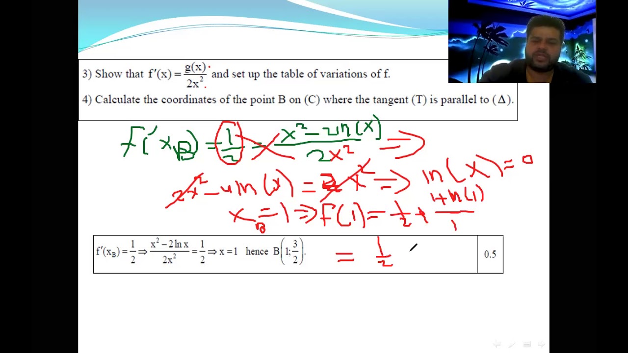 Grade 12; logarithmic function ; Exam 2013;2;session 8 ;3 - YouTube