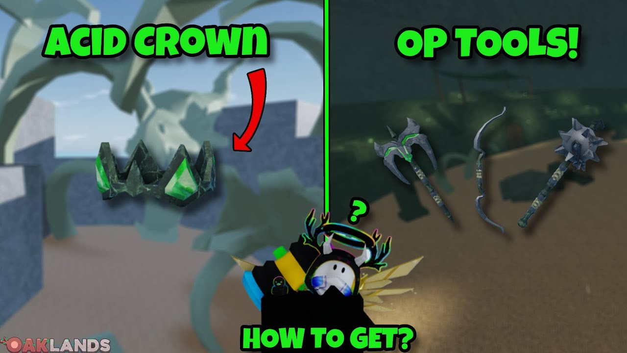 How to get Acid Crown + Acidlands Shop location. #roblox #oaklands ...