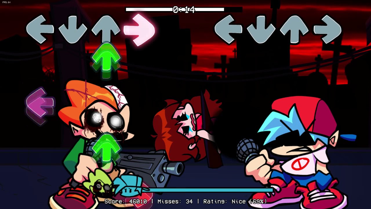 FNF HORROR Night Funkin Early Acces Demo! Vs Pico FULL HORROR MOD [HARD ...