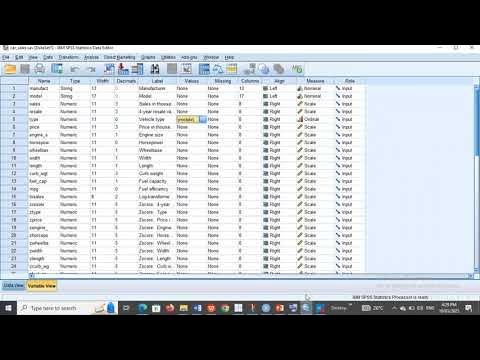 Data Analysis in SPSS Simple Linear Regression Model - YouTube