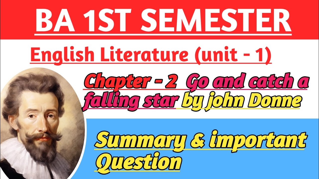 Ba 1st semester english literature chapter -2 (unit - 1) | Go and catch ...