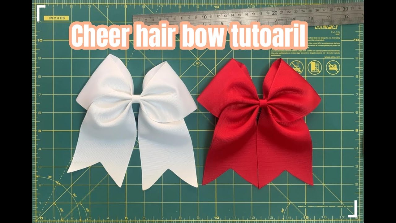 Cheer hair bow tutorial / How to make hair bows. 🥳🎀 - YouTube