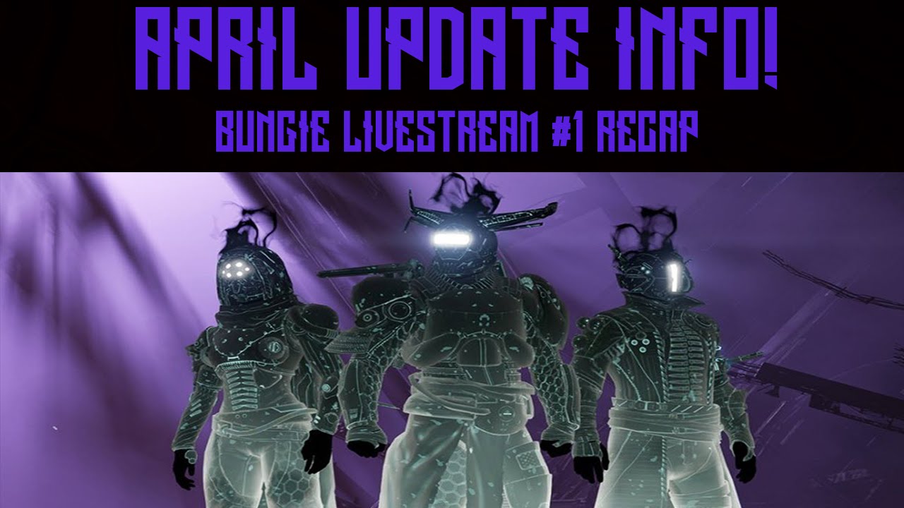 Destiny - APRIL UPDATE INFO! (Bungie livestream recap) - YouTube