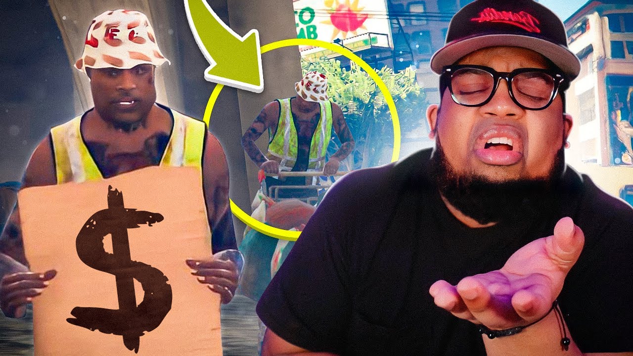 DJ TOPO SE DISFRAZA DE VAGAMUNDO Y TERMINA MILLONARIO 🤑 EN GTA V ...