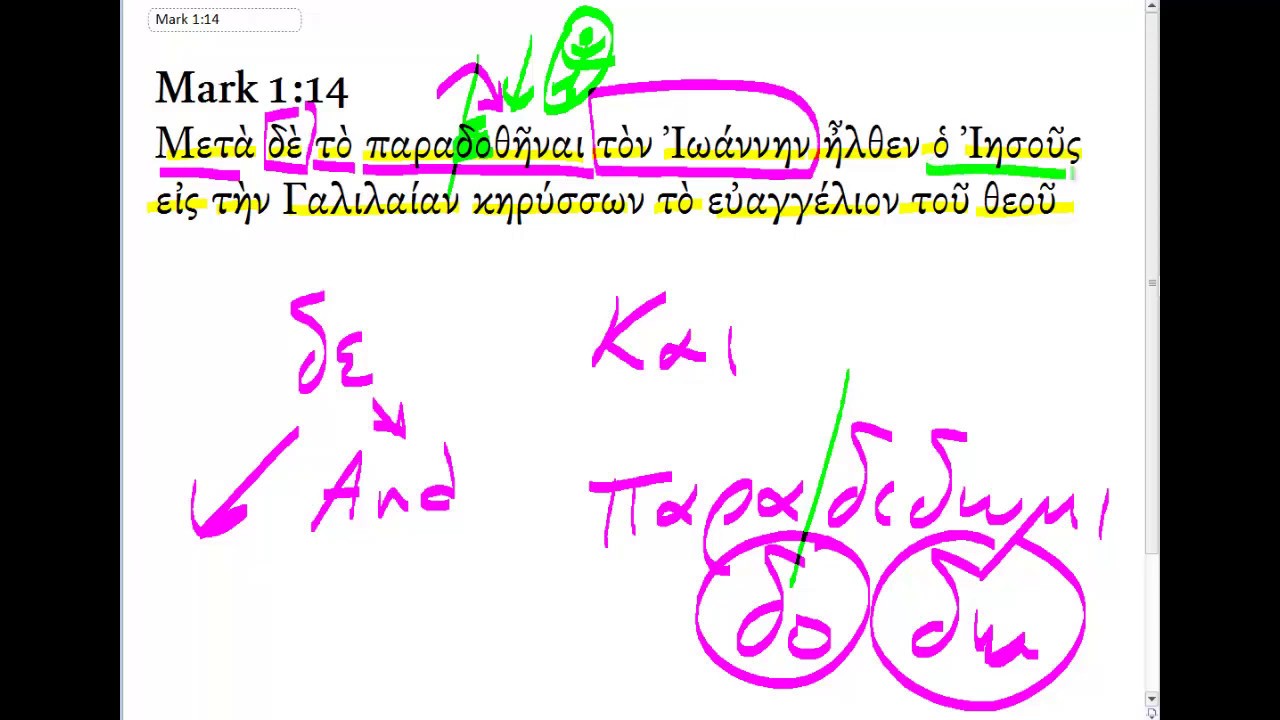 Mark 1:14 - YouTube