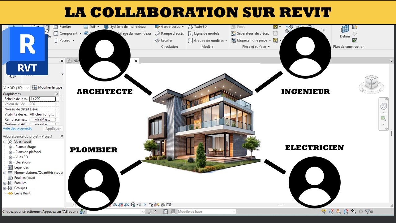 La collaboration sur revit - YouTube