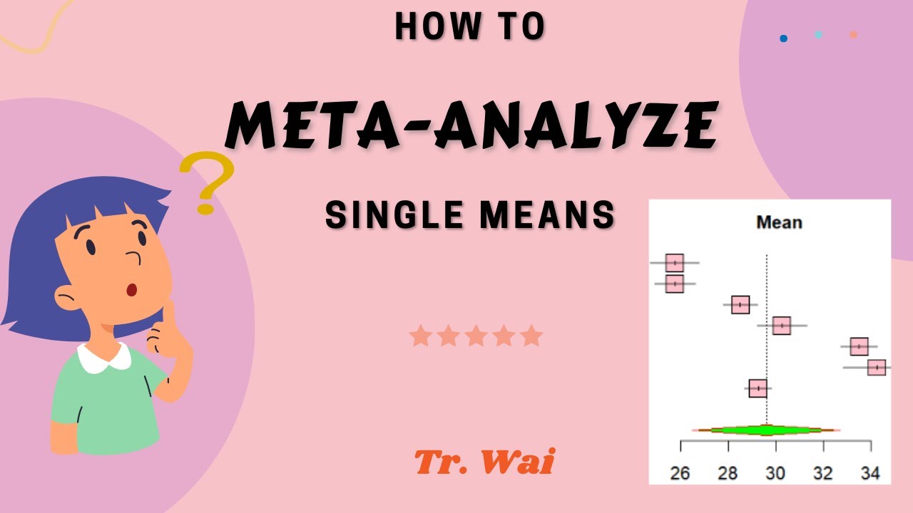 How to Meta-analyze Single Means - YouTube