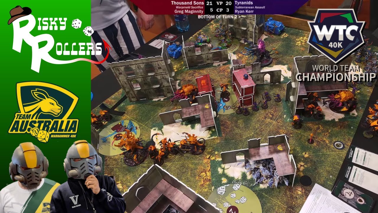 Warhammer 40k - Thousand Sons (Team Australia) vs Tyranids (Team ...