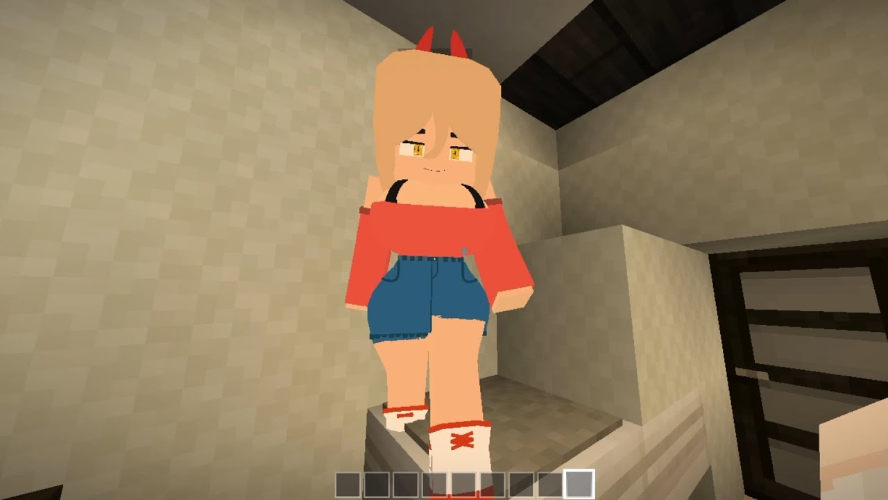 Fold Craft Launcher (FCL) Minecraft Jenny Mod Bia skin Power in Chainsaw man Showcase - YouTube