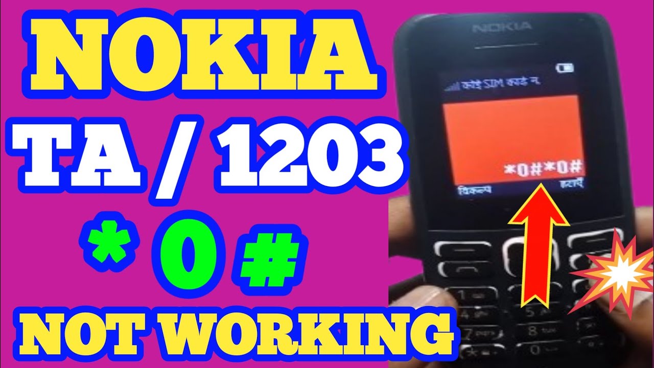 Nokia TA 1203 Keypad *0# Not Working Solution || Nokia TA 1203 Button ...