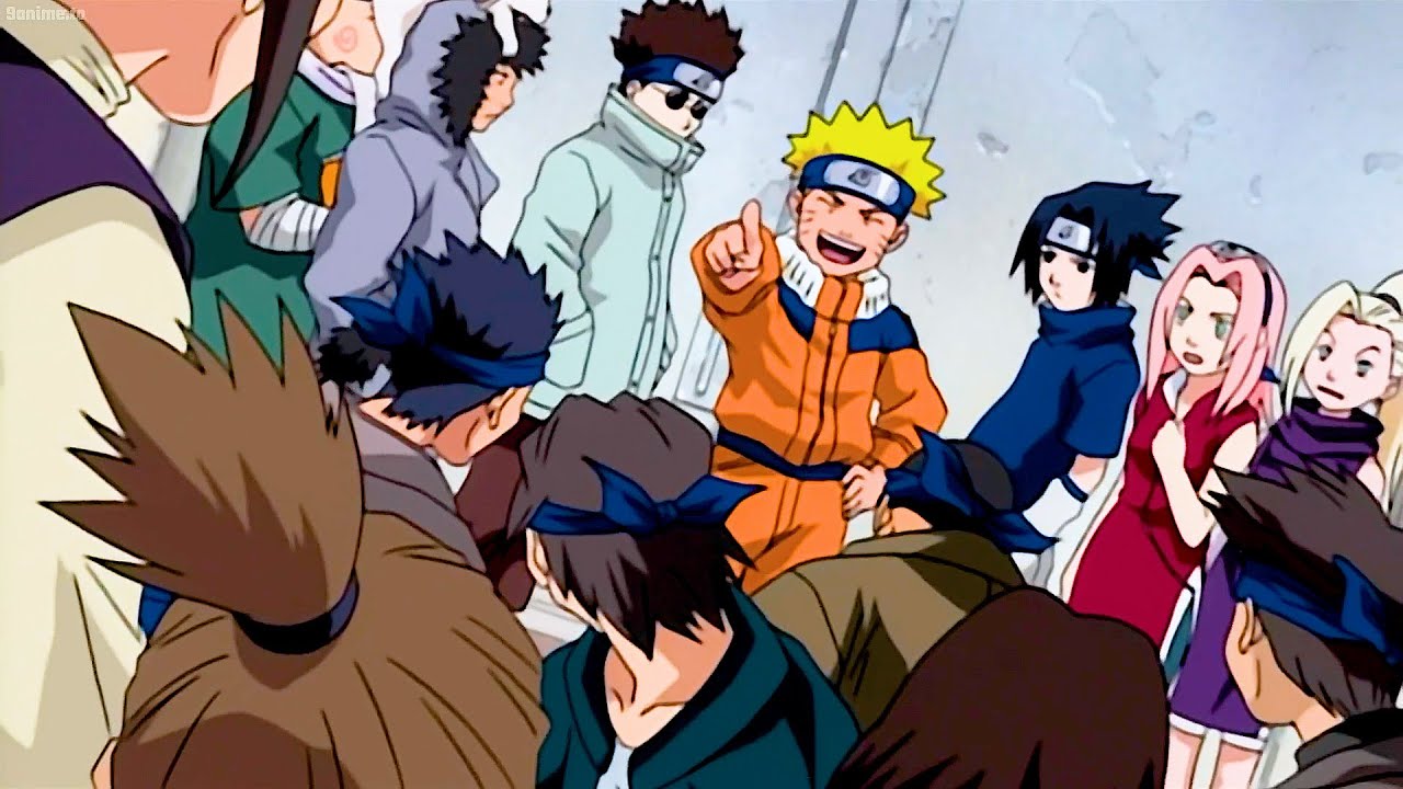 Naruto loudly declares that he will definitely wipe out all the genin ...