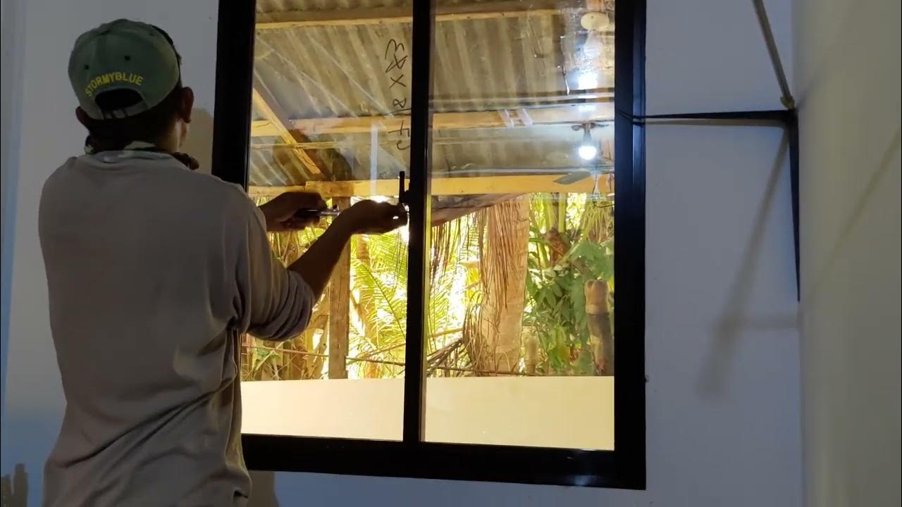 Installing new sliding window part 2 - YouTube