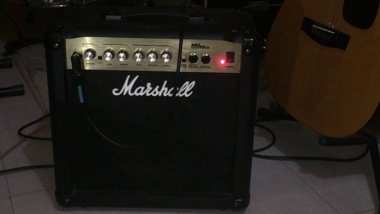 Marshall MG15CD demo - YouTube