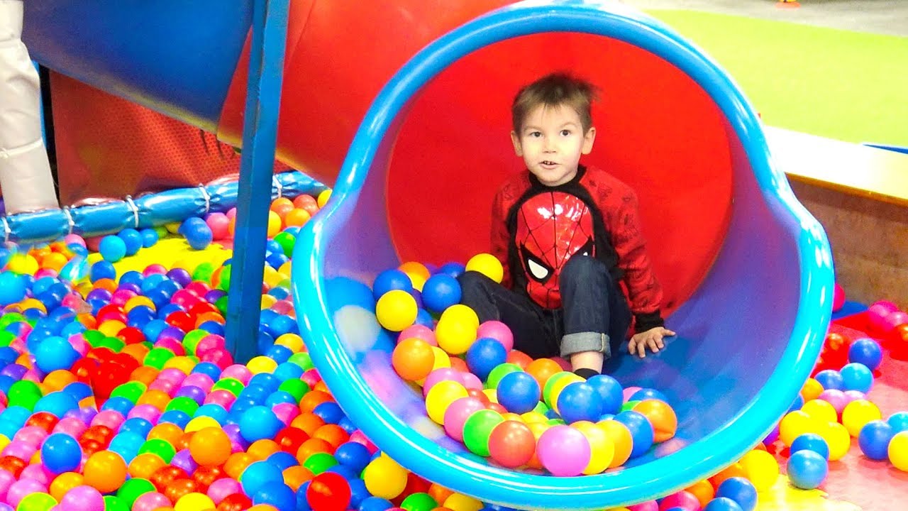 Indoor Playground for Kids Play Time / Slides - YouTube