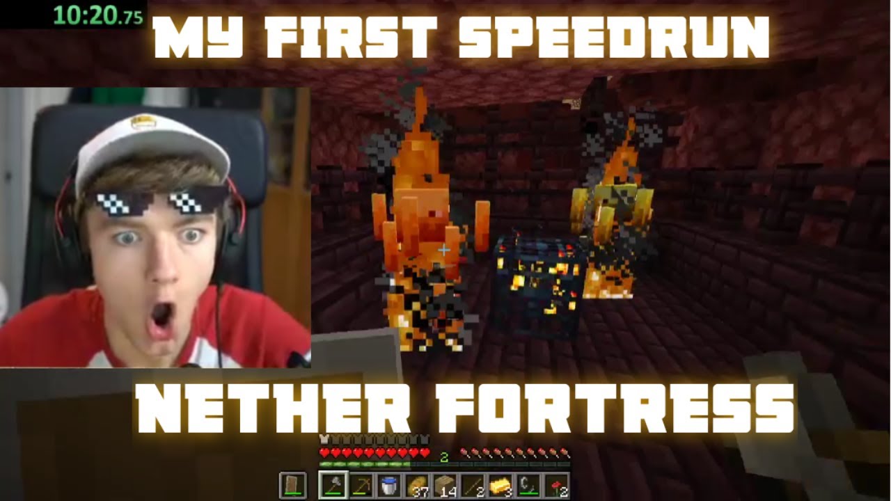 Tommy finds his first NETHER FORTRESS on TommyInnit's First SPEEDRUN ...
