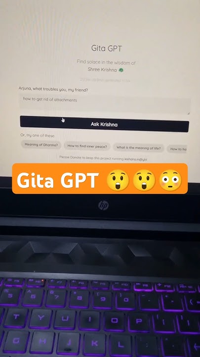 Ask anything directly to Shri Krishna. #gita #gpt #chatgpt #trending - YouTube